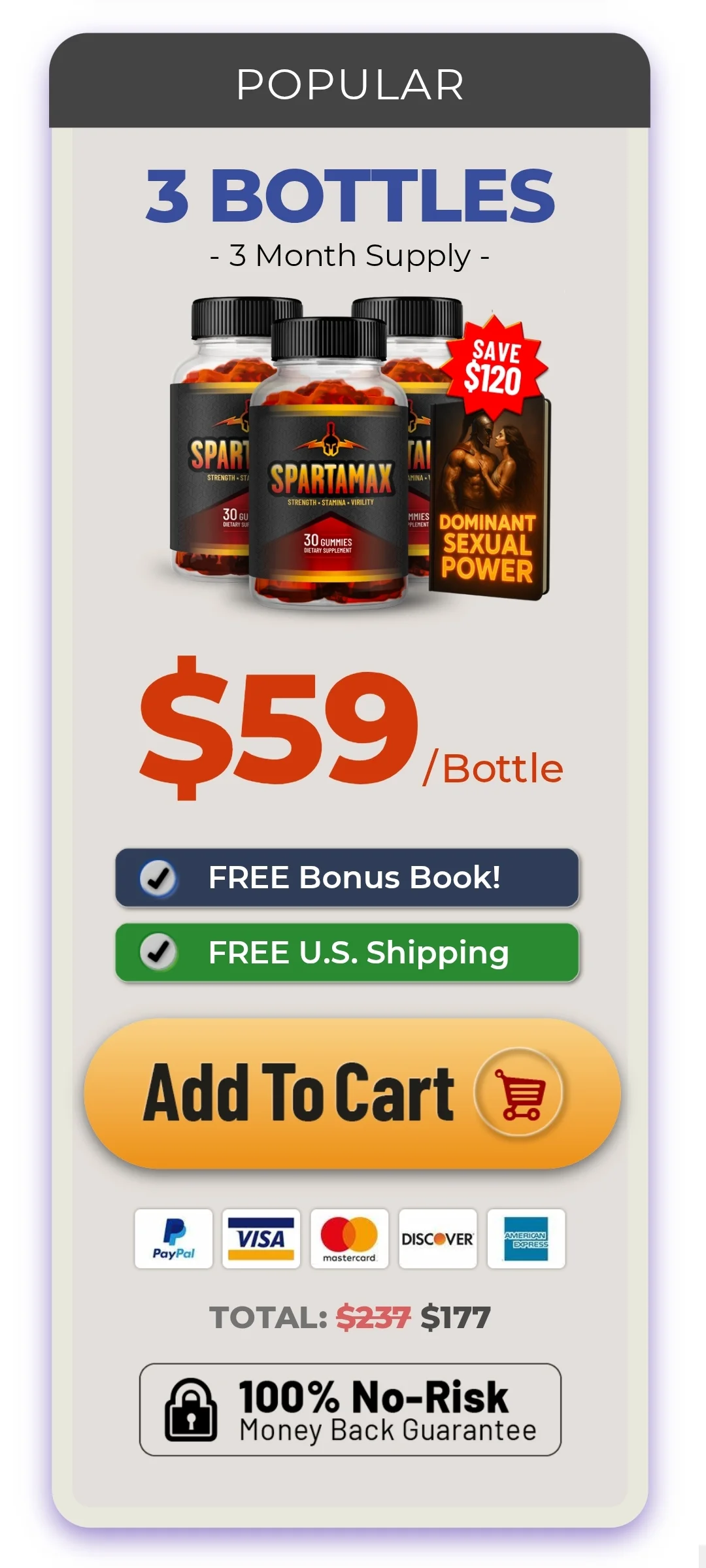 Spartamax™ - Official USA Website - Get $180 OFF Today Only!